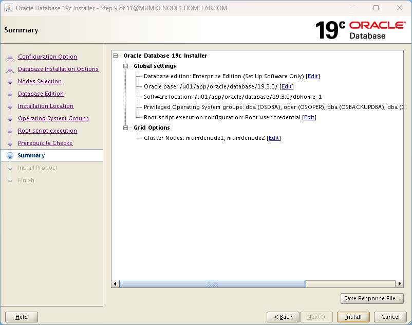 Oracle 19c Database Creation on RHEL 8.10 - LabMice Documentation